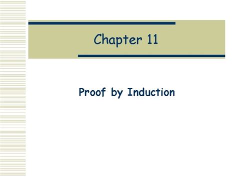 chapter 11 proof by induction induction and recursion