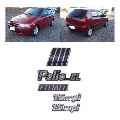 Kit Emblemas Palio El 1 5 Mpi Fiat Completo 1ª Linha Shopee Brasil