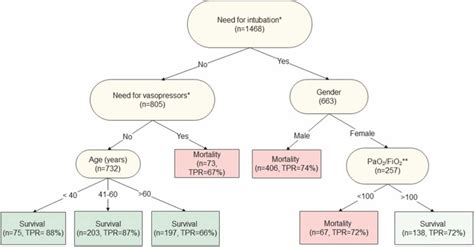 machine learning decision tree algorithm role for predicting mortality in critically ill adult