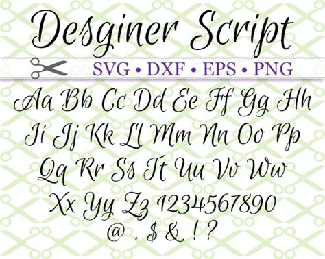 Cursive Calligraphy Free Font Svg