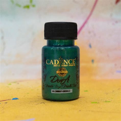 Cadence Dora Metallic Paint Emerald 50ml Highlight Crafts