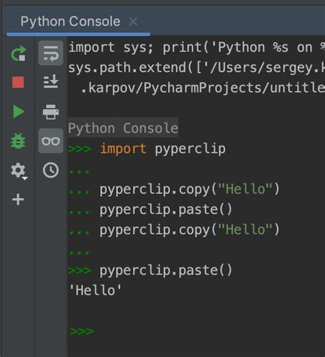 Pycharm Sees The Installed Pyperclip Module But The Module Does Not