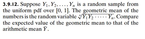 3 9 12 suppose y1 y2 … yn is a random sample from