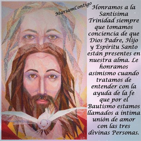 Oración a la Santísima Trinidad y las Tres Divinas Personas