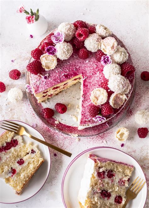 Himbeer Raffaello Torte ohne Gelatine Emma s Lieblingsstücke
