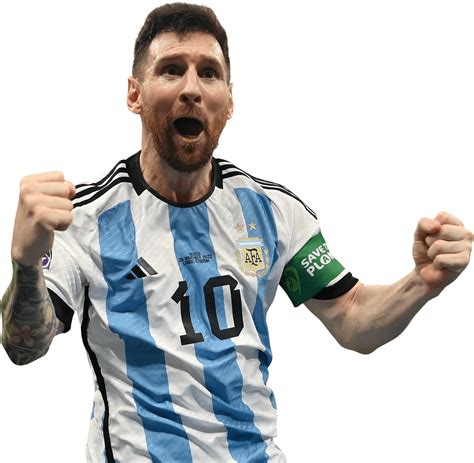 Lionel Messi Argentina Football Render FootyRenders