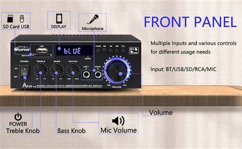 Woopker Ak Pro Amplificador Udio Ch Receptor Amplificador Udio