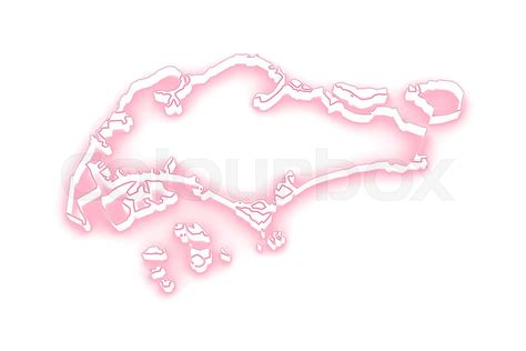 Map Of Singapore Stock Image Colourbox