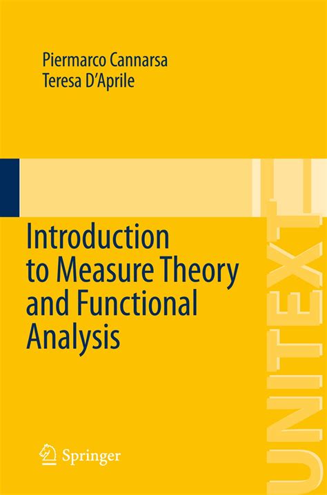 introduction to measure theory and functional analysis ebook by piermarco cannarsa epub book