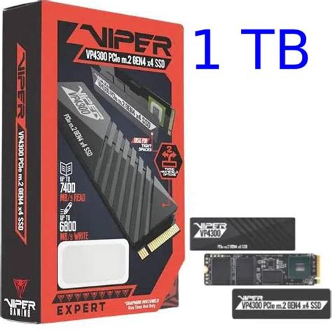Patriot Viper VP4300 1TB M 2 2280 PCIe Gen4 X 4 Solid State Drive SSD