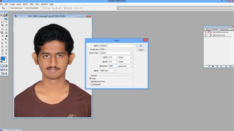 Passport Size Photo Pixel Using Photoshop To Touch Up And Cut A