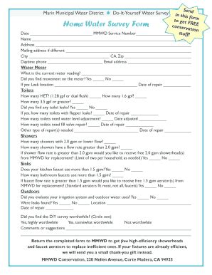 Fillable Online Marinwater Marin Municipal Water District Do It