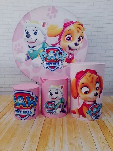 Trio Capas Cilindro Painel Patrulha Canina Veste Facil Parcelamento