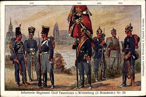 Künstler Ansichtskarte Postkarte Henckel Carl Infanterie Regiment