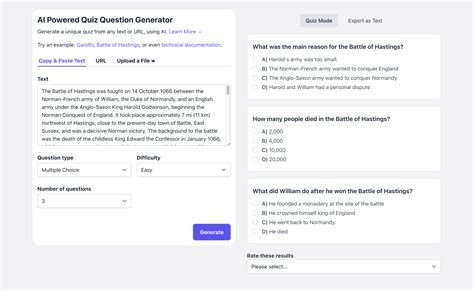 Multiple Choice Test Generator