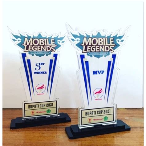 Jual Piala Mobile Legend Piala E Sport Plakat ML Plakat Mobile Legend