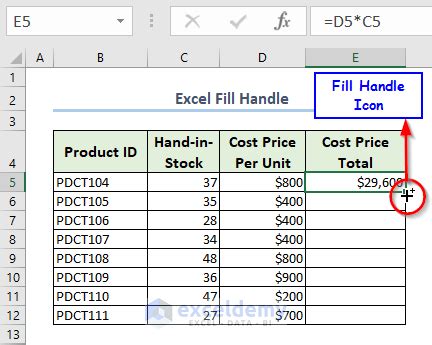 How To Use Fill Handle In Excel 7 Suitable Examples ExcelDemy