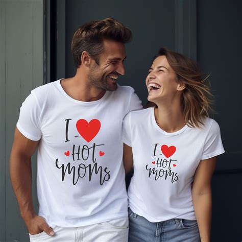 I Love Hot Moms SVG PNG I Love Hot Moms Inspired Logo MILF Svg Logo
