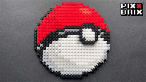 Poke Ball Pokémon Pixel Art Pix Brix Instructions YouTube