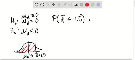 Solved Test The Claim About The Mean Of The Differences For A