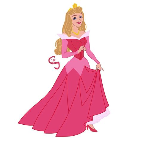 Princess Aurora In Her Beautiful Pink Dress Sleeping Beauty Maleficent