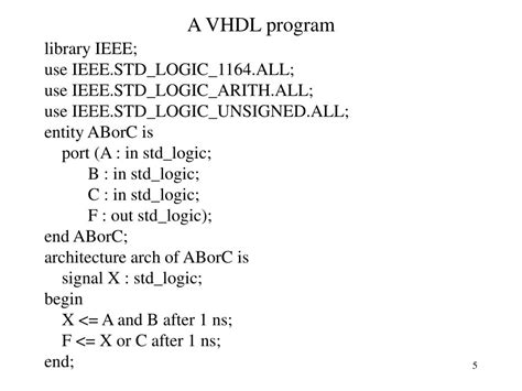 ppt introduction to vhdl part 1 powerpoint presentation free download id 6094954