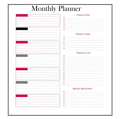 Monthly Planner PDF Free Printable Calendar 2023