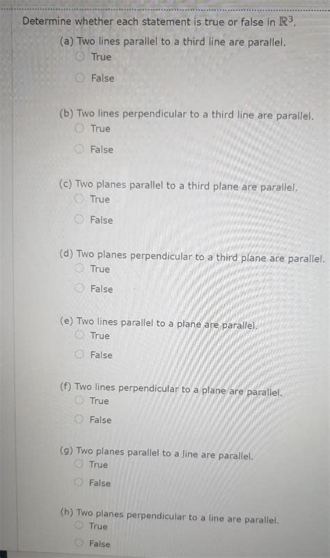 solved determine whether each statement is true or false in