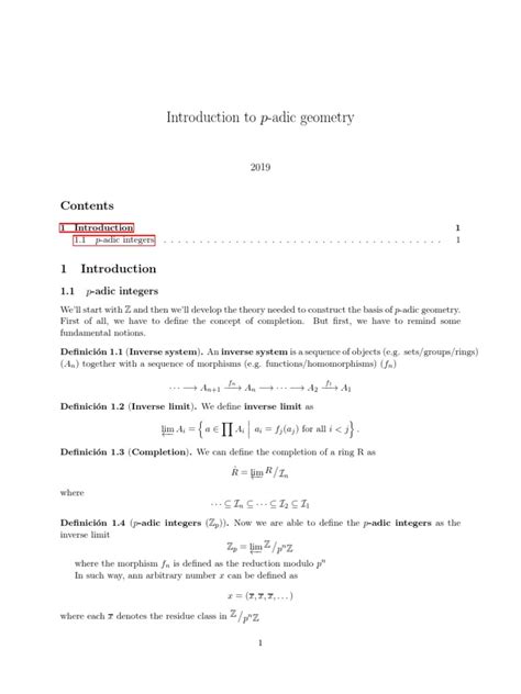 introduction to p adic geometry n n f n 2 f 1 pdf integer ring mathematics