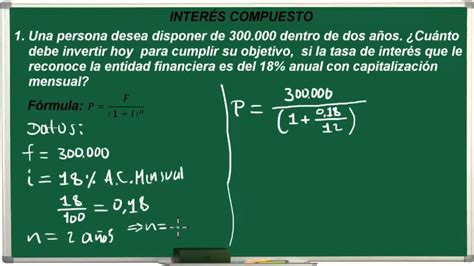 Calculo De Valor Futuro Con Interes Compuesto Printable Templates Free