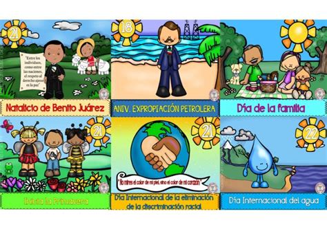 Lindos Dise Os De Las Efem Rides Del Mes De Marzo Did Ctica Educativa