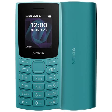 Buy NOKIA 105 SS 2023 4MB Single SIM IP52 Water Resistant Cyan