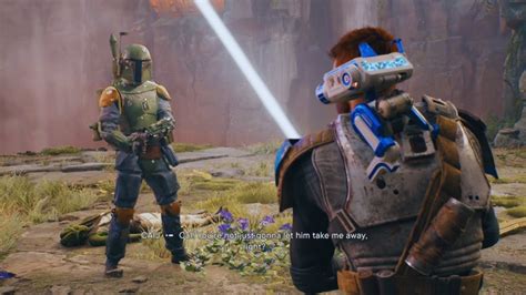 Cal Meets Boba Fett Scene STAR WARS Jedi Survivor YouTube