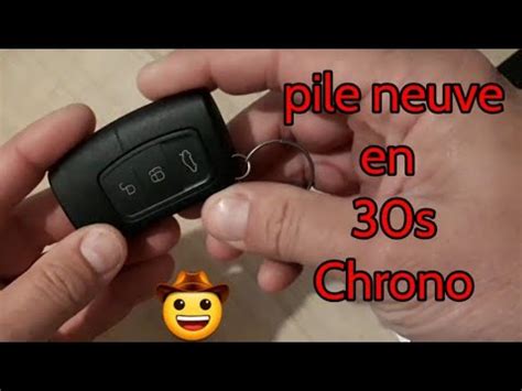 Comment changer pile clé Ford Kuga Ford Focus Ford Mondéo YouTube