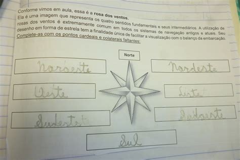 Fichas E Atividades Os Pontos Cardeais Educa O Online