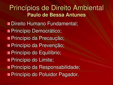 Ppt Os Princ Pios Que Regem O Direito Ambiental Powerpoint