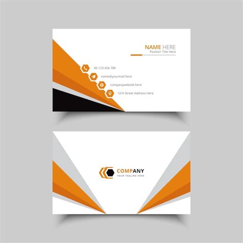 Cómo diseñar una tarjeta de visita Vector Premium