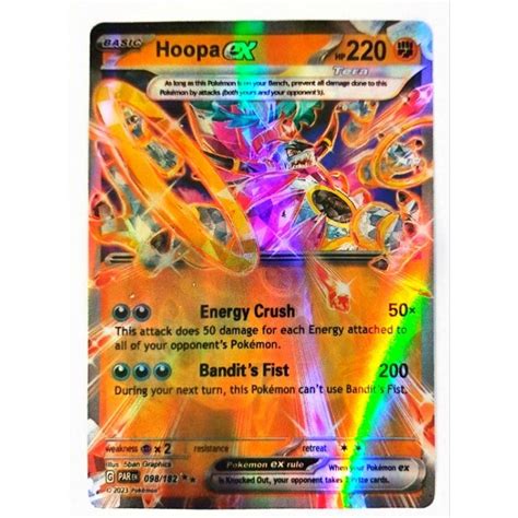 No Hoopa Ex Pokemon Card Ex Paradox Rift Shiny Foil Holo Card