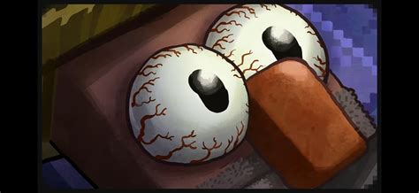 Aldeanos De Minecraft Viendo Al Jugador Llegando A La Aldea Volando