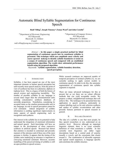 pdf automatic blind syllable segmentation for continuous speech