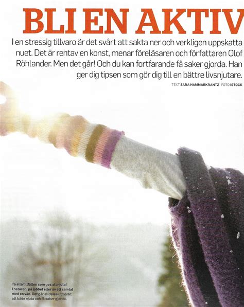 När kroppen kraschar Bli en aktiv livsnjutar