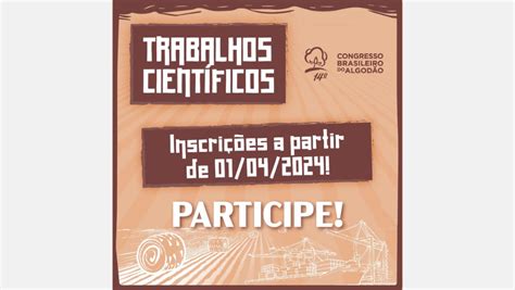 Inscri Es Abertas Para Trabalhos Cient Ficos No Congresso Brasileiro