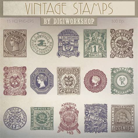 Christmas Postage Stamp Clipart Clip Art Library