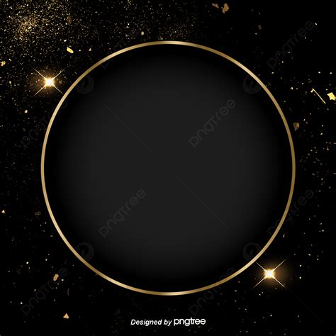 Background Design Of Black Luxury Gold Spot Border Wallpaper Light
