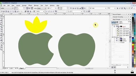CorelDraw Using Convert To Curves Combine Ungroup Group Ungroup