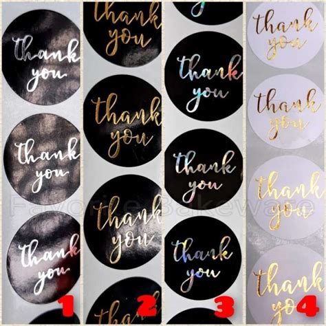 Jual Sticker Label Segel Kemasan Toples Thank You Stiker Terimakasih