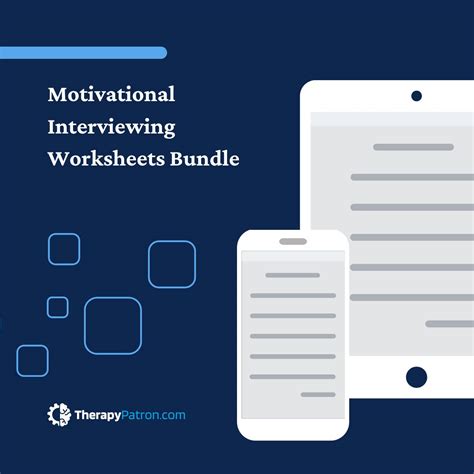 Motivational Interviewing Worksheets Bundle Editable Fillable
