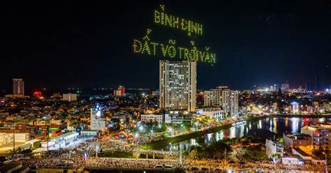 Mãn nhãn với màn trình diễn drone light ở Bình Định Báo Pháp Luật TP