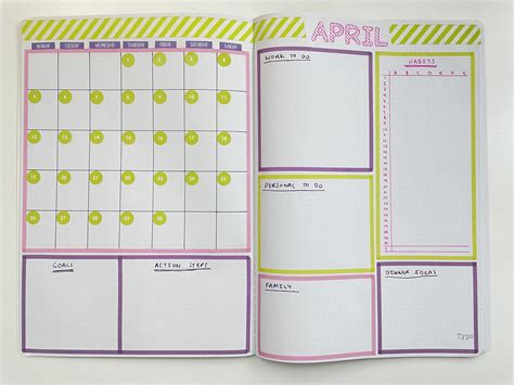 Monthly Bullet Journal Printables Hot Sex Picture