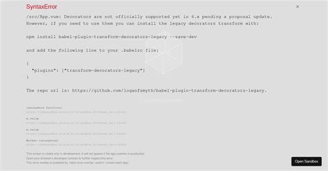 Advanced Vue Codesandbox